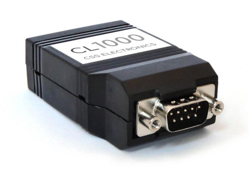 The CL1000 and CL2000 Data Loggers store CAN data on SD