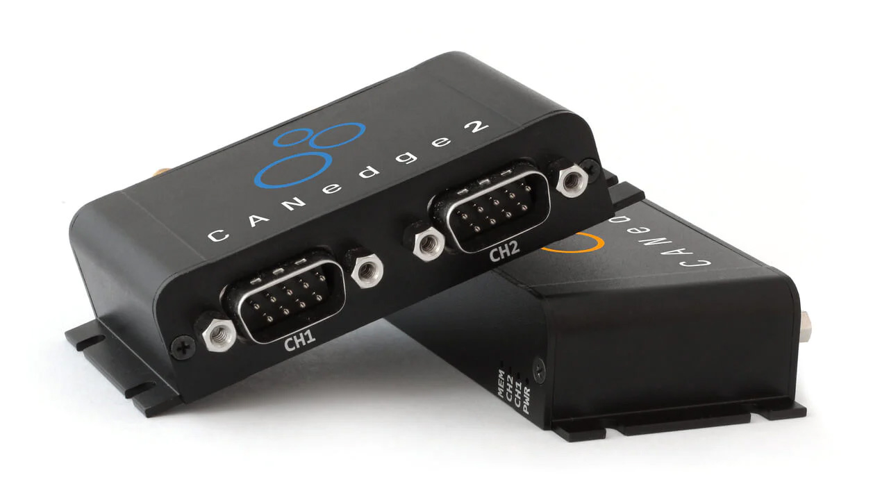 The CANedge 1 Data Logger can monitor two CAN and LIN busses